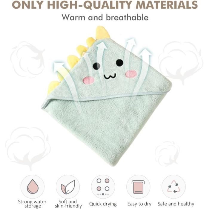 Cape de Bain Bebe Garcon Fille Serviette de Bain Bebe Naissance Sortie ...