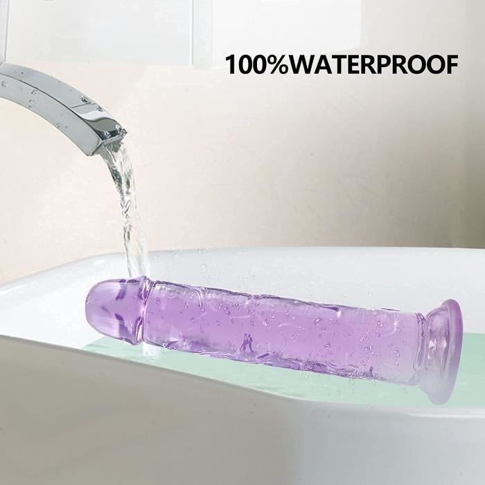 Gros Godemiché Réaliste 25 Cm Xl Violet Énorme Godes Avec Ventouse Forte, Réplique Du Pénis ...