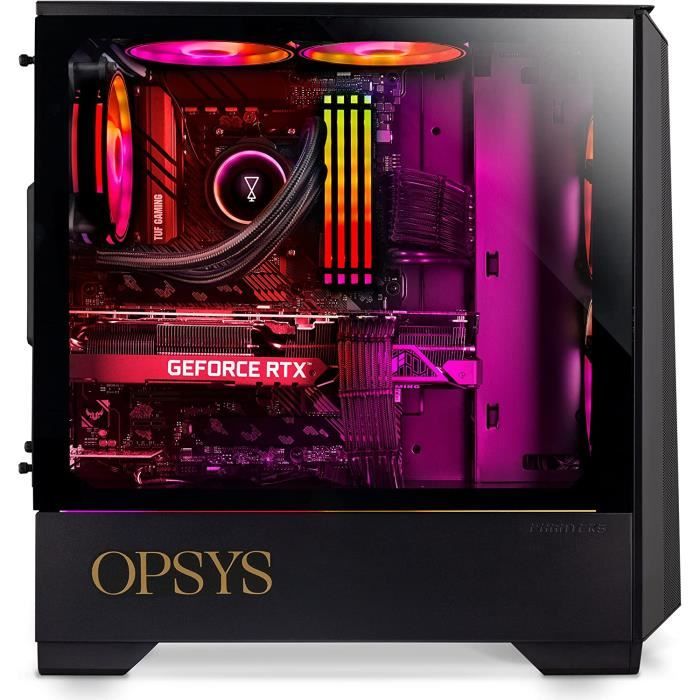 OPSYS Omnia-V2 RGB PC Gamer avec Écran Pack (Intel i5 12400F 12th Gen, Geforce RTX 3060 Ti ...