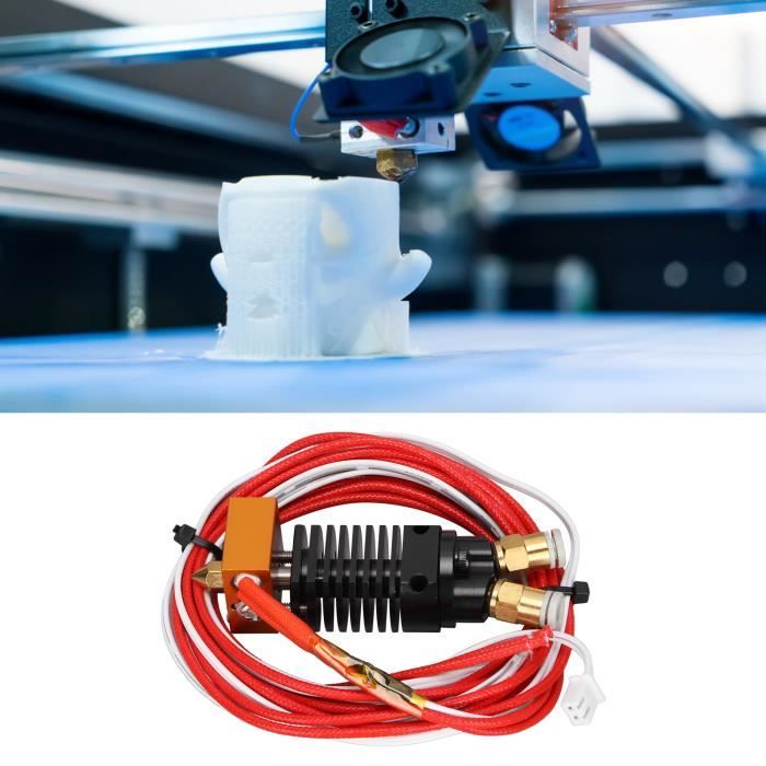 Kit Hotend 2 en 1 - Extrudeur pour Imprimante 3D avec Dissipation Thermique et Pièces de Mise à ...
