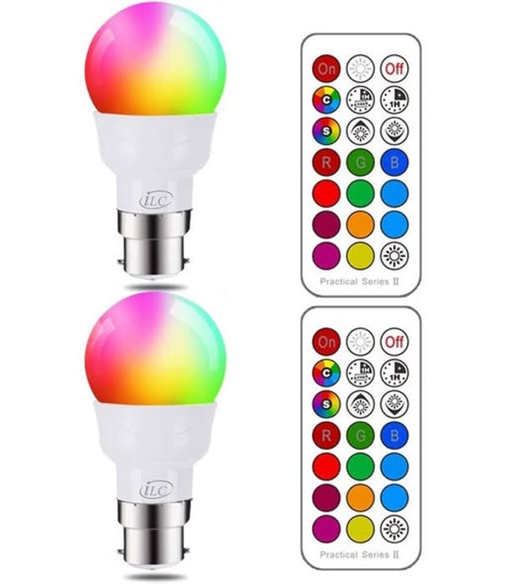 ChangM Ampoule Led B22 RGB Changement de Couleur, Ampoules Led RGBW ...