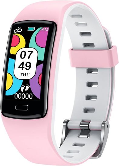 Montre Connectée Enfant Sport Smartwatch 0.96" Connecté Bracelet Fille Garcon Fitness Tracker ...