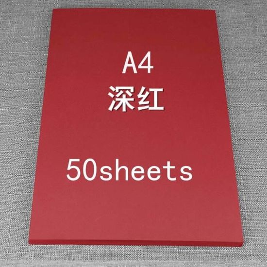 Carte postale,Papier cartonné série rouge 230g,papeterie épaisse,carton artisanal pour enfant ...