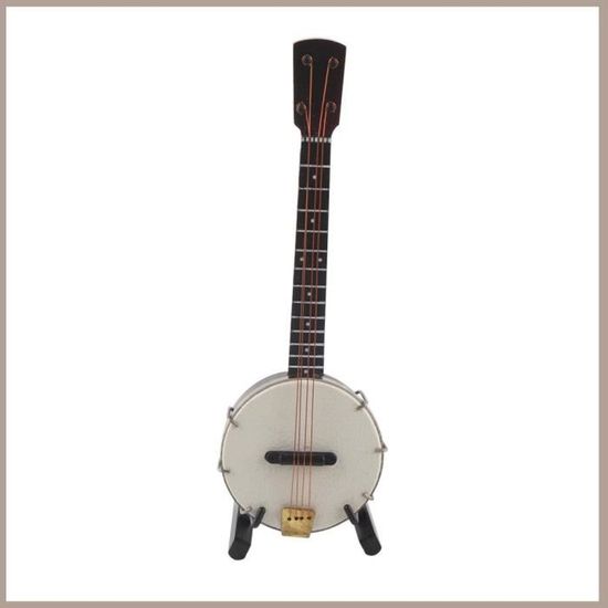 Jouet - ZJCHAO - Mini Banjo en bois - Décoration maison et jouet ...
