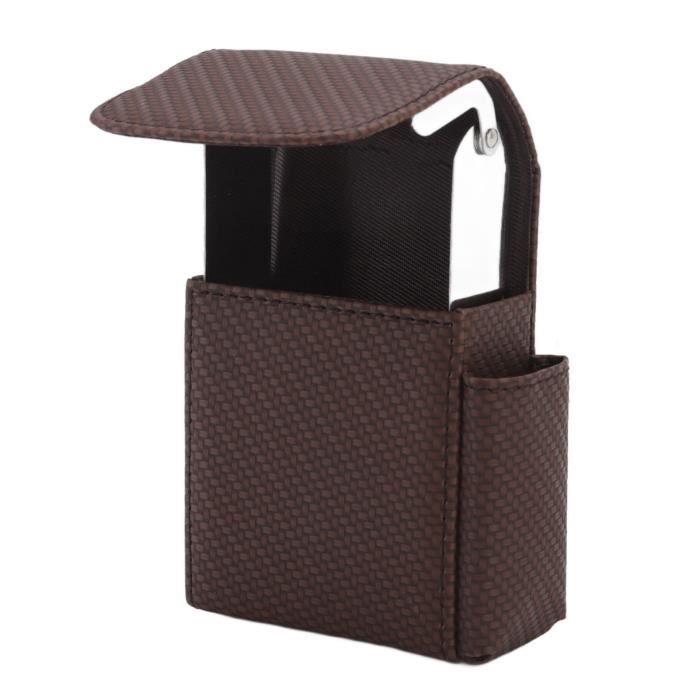Étui À Cigarettes En Cuir Pu Boîte À Cigarettes En Cuir Pu Motif Tissé ...