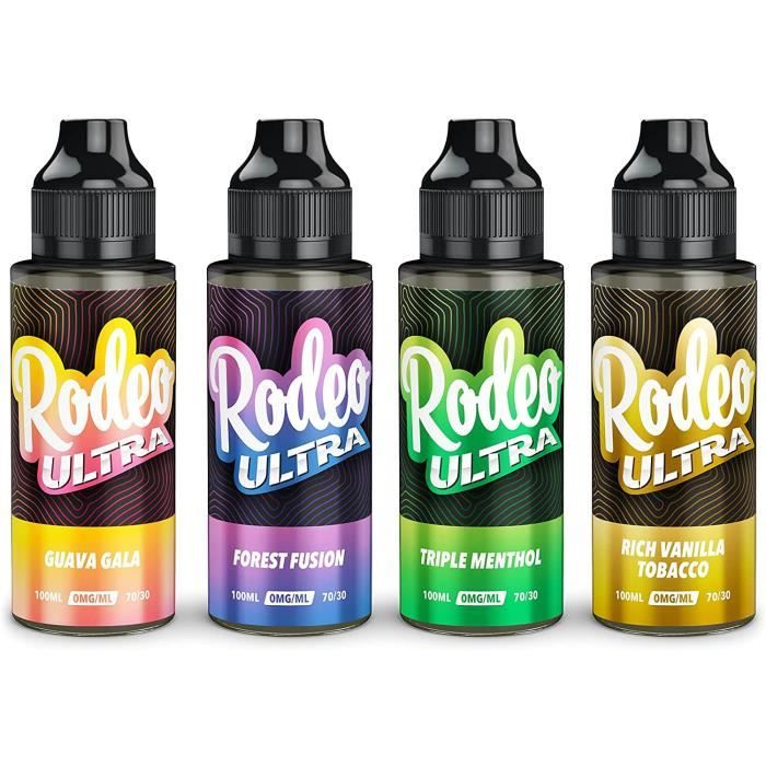 Quatre Pack - 100ml Goyave Gala + Fusion Forestière + Triple Menthol ...