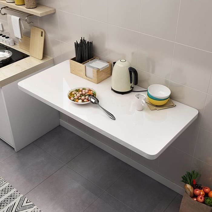 Table Pliante Murale Table De Cuisine - Table Murale Rabattable En Bois ...