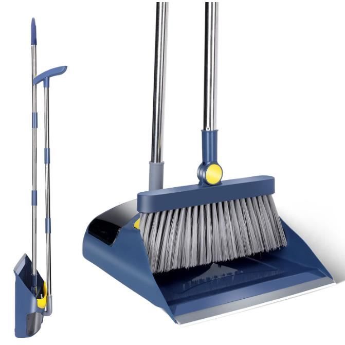 Ensemble de balais et Pelle à balayette-121cm-Balai Droit-Pelle et Pelle avec Peigne-pour la ...