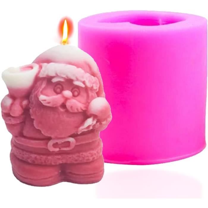 Moule À Savon En Silicone En Forme De Père Noël - Moule À Bougie En ...