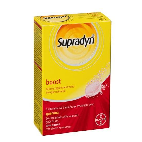 Supradyn Boost 20 comprimés effervescents - Cdiscount Santé - Mieux vivre
