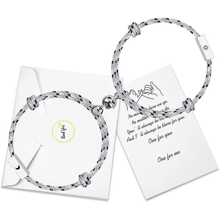 Bracelet magnétique pour couples assortis - Vœux d'amour éternel ...