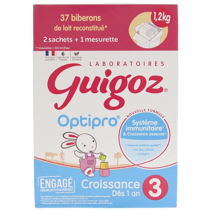 Guigoz Croissance Lait 3ème Âge Lot de 2 x 600g - Achat / Vente lait de ...