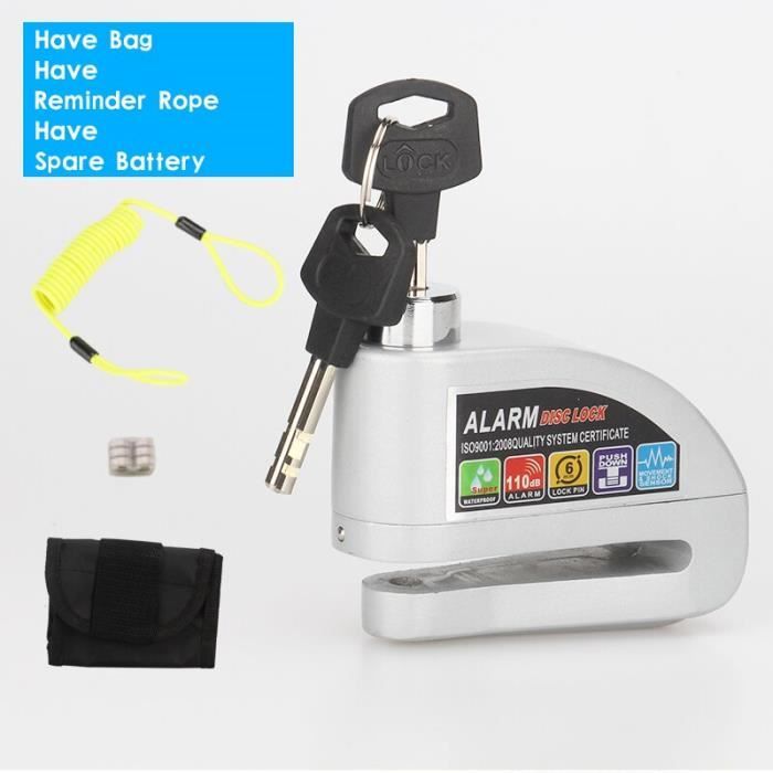 Antivols-Alarmes,Antivol de sécurité en métal pour Scooter moto ...