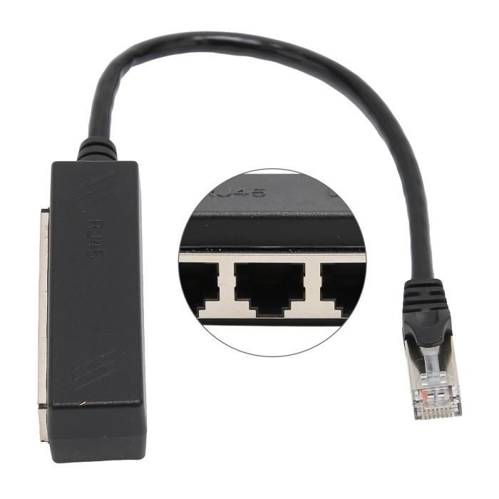 HEN--Câble répartiteur Ethernet RJ45 1 Point 4 câble de dérivation ...