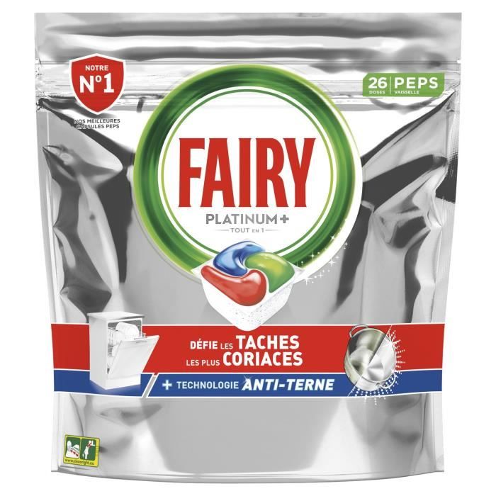 FAIRY Platinum+ Original PEPS - Tablette lave-vaisselle Tout en 1 ...