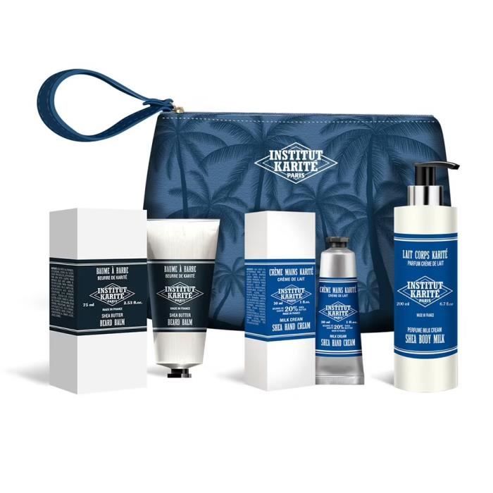 INSTITUT KARITÉ PARIS Trousse Palmier Routine Homme Soin corps ...