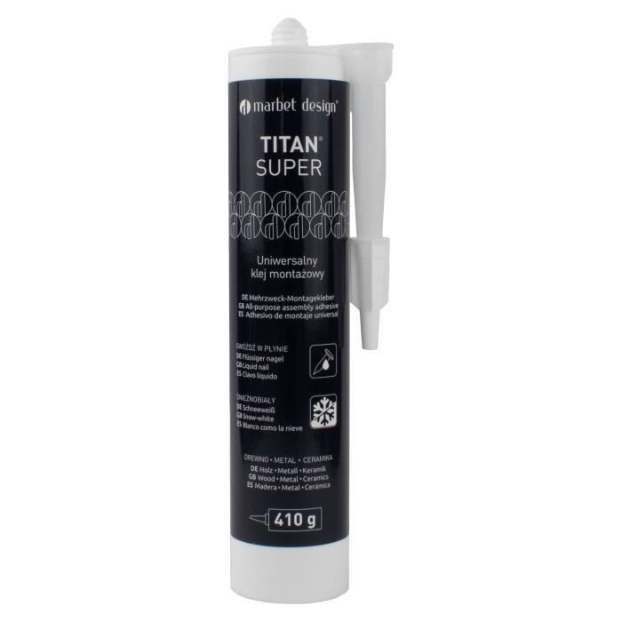 Colle enduit - Marbet Titan Super - Mastic pour plinthes et moulures ...