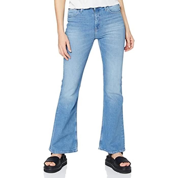 Jeans LEE Jean évasé Breese Noir - Cdiscount Prêt-à-Porter