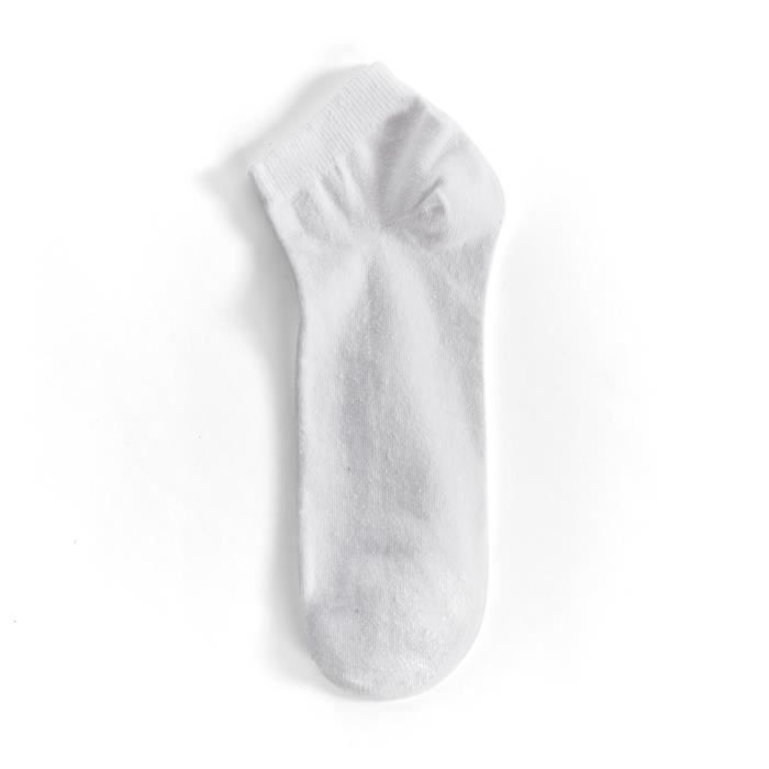 Socquette ultra courte homme en coton mélangé. Blanc - 35/38 Blanc ...