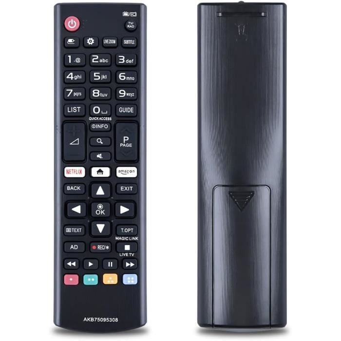 Télécommande De Rechange Akb75095308 Pour Lg Smart Tv Compatible Avec ...