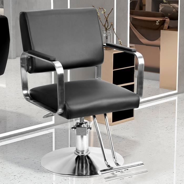 Fauteuil de Coiffeur,Hauteur Réglable, Chaise de Coiffure peut Pivoter ...