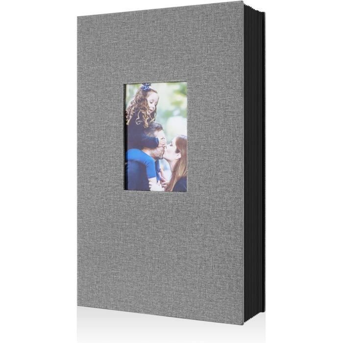 Lanpn Album Photo 10x15 300 Pochette, Lin Tissu Album pour Horizontal ...