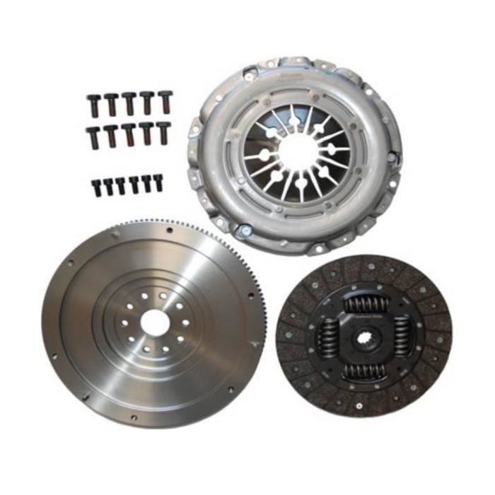 Kit d embrayage complet 3 pièces avec volant moteur rigide, Renault Laguna 3 III 2.0 DCI de 10 ...