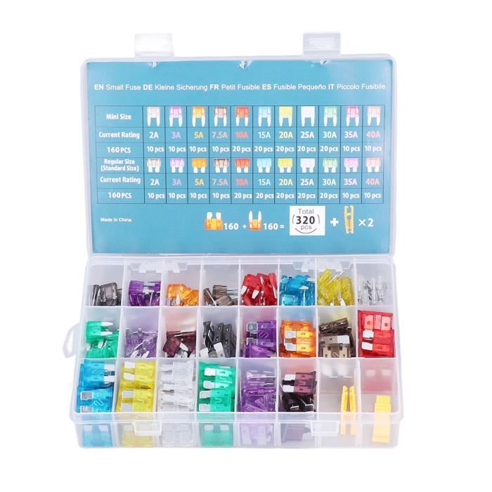 Tbest Automotive Fuse, Transparent Plastic Shell Portable 320Pcs Car ...