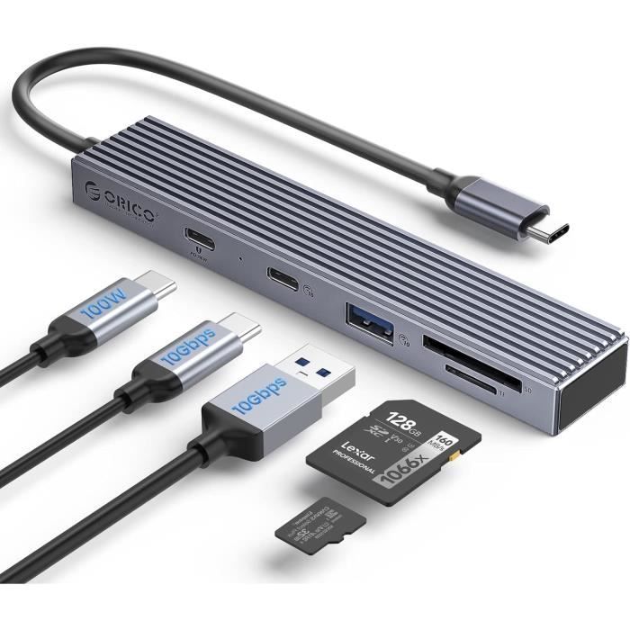 Usb C Hub, 4-In-1 Type C Multiport Adapter, Usb 3.2 Gen2 10Gbps Usb ...