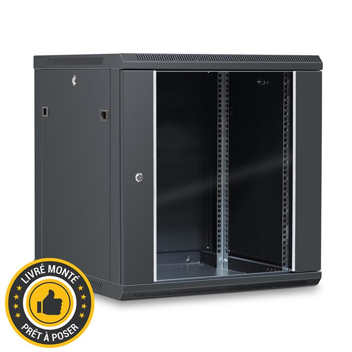 Coffret Armoire Réseau 19 pouces 12U Waytex 37412M L600xP600xH635mm ...