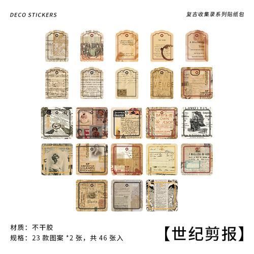 GOMMETTE,C--Petits autocollants en boîte de 46 pièces, étiquette ...