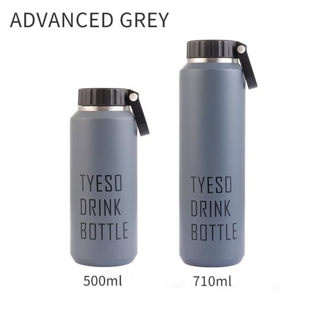 GOURDE BIDON,Grey-2-710ML--Bouteille Thermos de Soda de 710ML en acier inoxydable, gobelets ...
