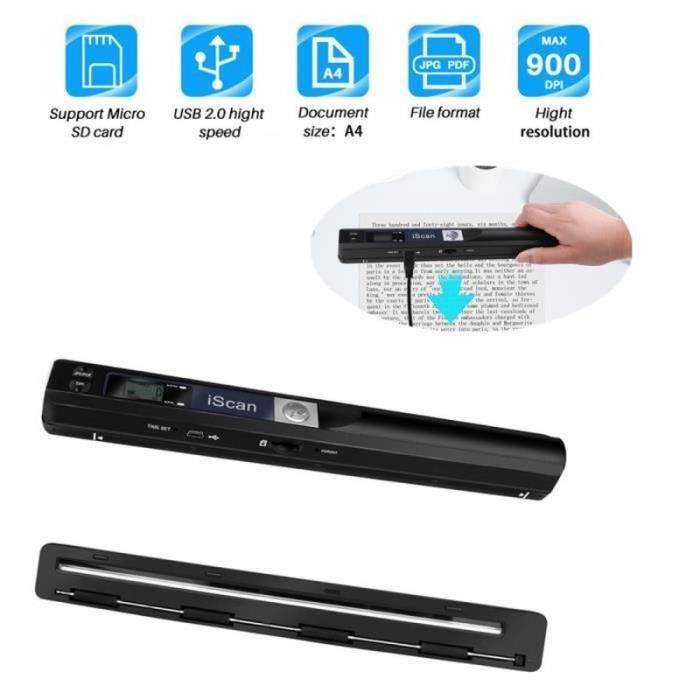 RD25805-900DPI sans fil Handyscan Scanner d'image de document portable ...