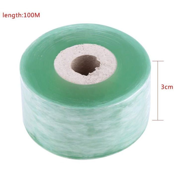Ruban greffage PVC 100 m x 3 cm – auto-adhésif fruitiers légumes vert ...