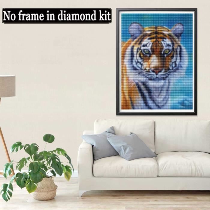 Sugamm Diy Diamond Painting Tigre Complet Kits, 5D Broderie Peinture ...