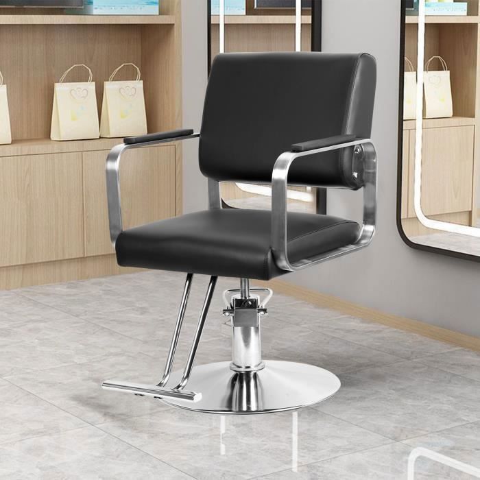 Fauteuil de Coiffeur,Hauteur Réglable, Chaise de Coiffure peut Pivoter ...