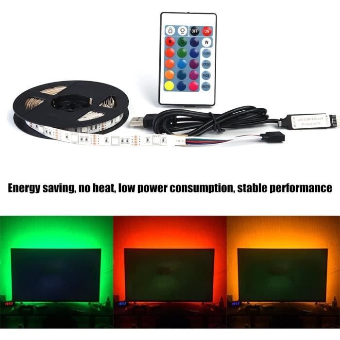 Bande LED intelligente avec changement de couleur bandes lumineuses LED ...