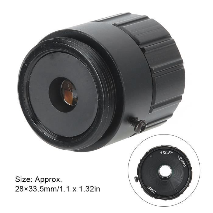 Clairement 3.2mm objectif de caméra fixe sécurité d'objectif fixe pour ...