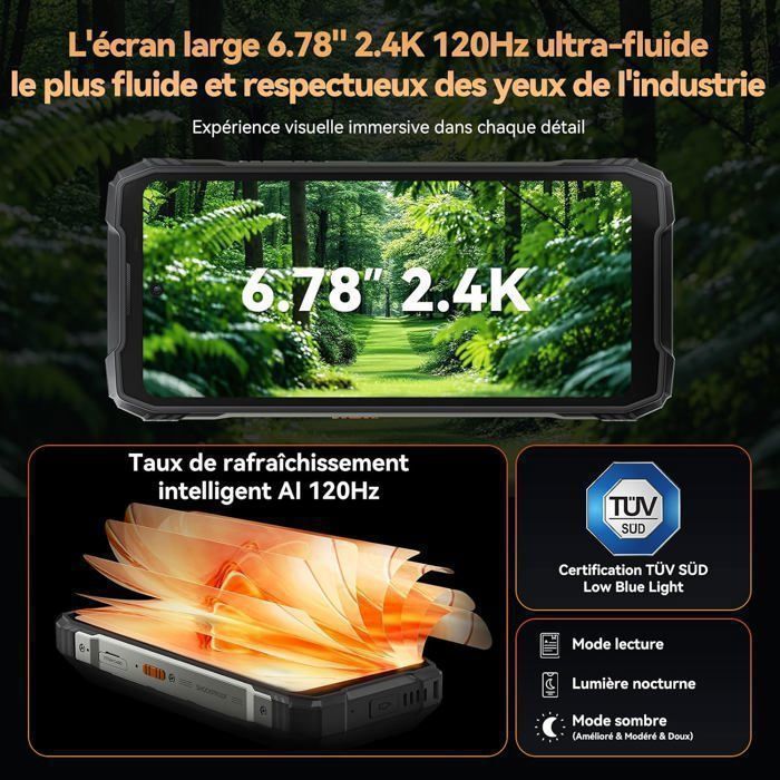 Blackview XPLORE 1 5G Smartphone Robuste 48Go + 512Go 20000mAh/55W 64MP ...
