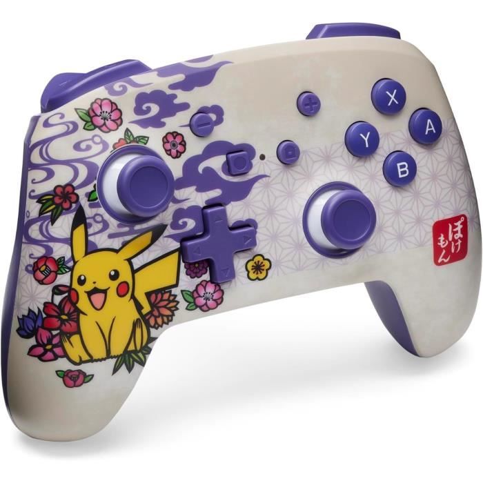 Manette sans fil - POWER A - Nintendo Switch - Pikachu Blossom ...