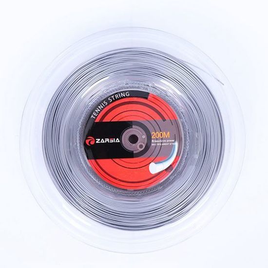 ZARSIA-1 Big Reel Rough Polyester Racket Strings,Power Racket Tranche,17G,1.25mm,New- grey ...