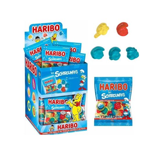 Bonbons Schtroumpf HARIBO 30 x 40 g - Cdiscount Au quotidien