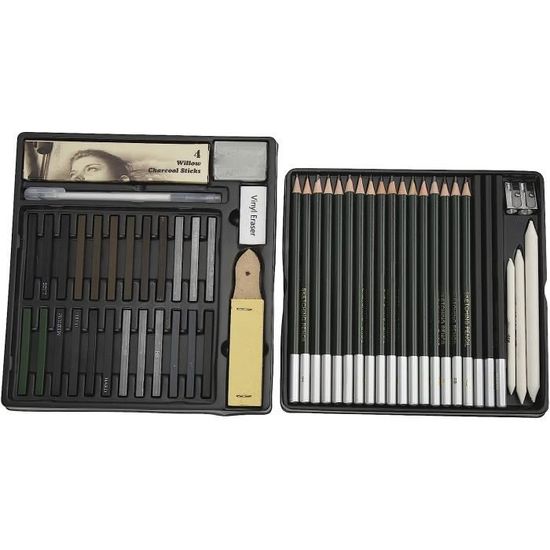 Ensemble De Crayons À Croquis Professionnels, Matériaux Verts Conformes Aux Normes Astm-D4236 ...