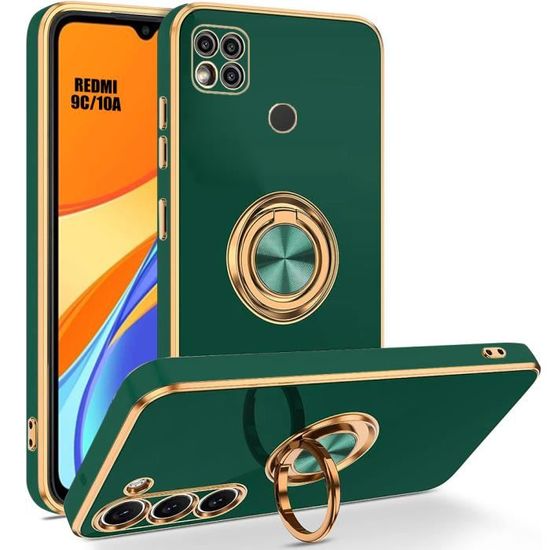 Coque - Xiaomi - Redmi 10A/9C - Antichoc - Souple - Vert Nuit - Élégant ...