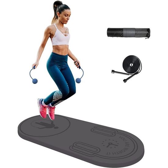 LaiEr Tapis antidérapant pour corde à sauter - Protection des genoux - Absorption des chocs ...