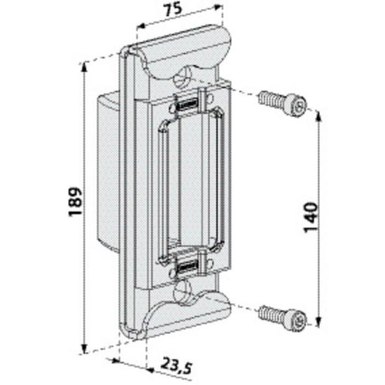Gâche pour serrure portail coulissant - Cdiscount Bricolage