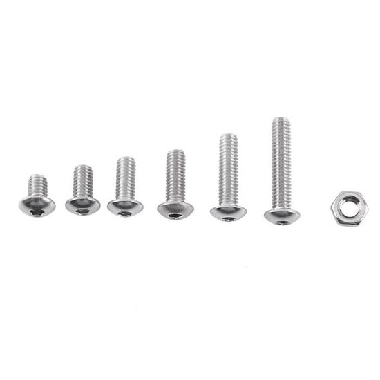 YOSOO Vis à douille hexagonale Assortiment de boulons et d'écrous hexagonaux en acier inoxydable ...