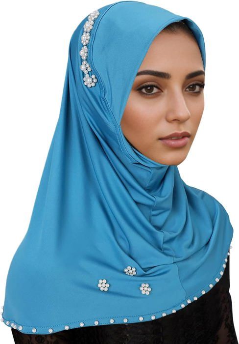 Foulard En Perles Musulmanes Pour Femme - Hijab - Foulard Islamique ...
