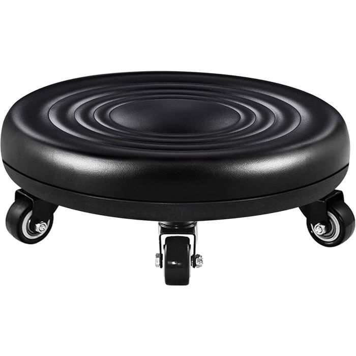 Tabouret Bas avec Roues, Tabouret à roulettes Pied Bas,Banc Rond en ...