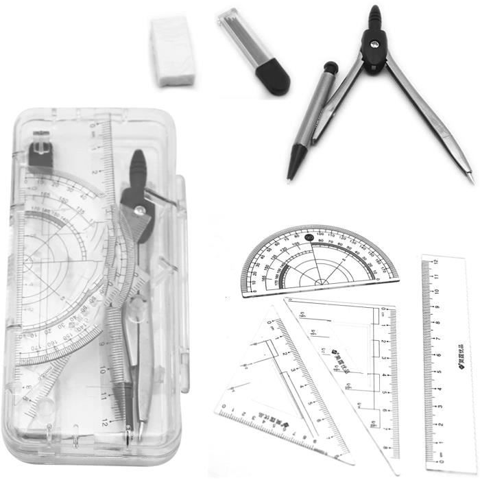 Math Géométrie Kit - Compas de dessin Géométrique Mathématique et ...